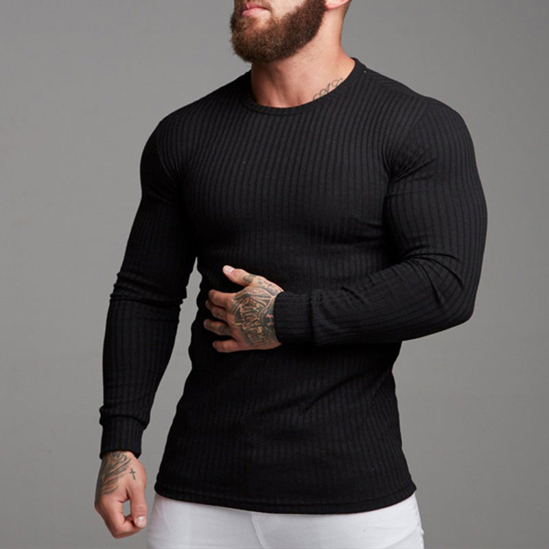 Knit Muscle Fit T-shirt – AULEMEN
